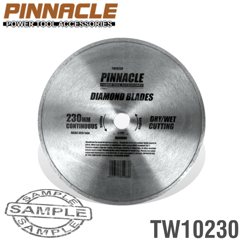DIAMOND BLADE CONT.RIM 230X22.22MM PINNACLE – Electronic Pro