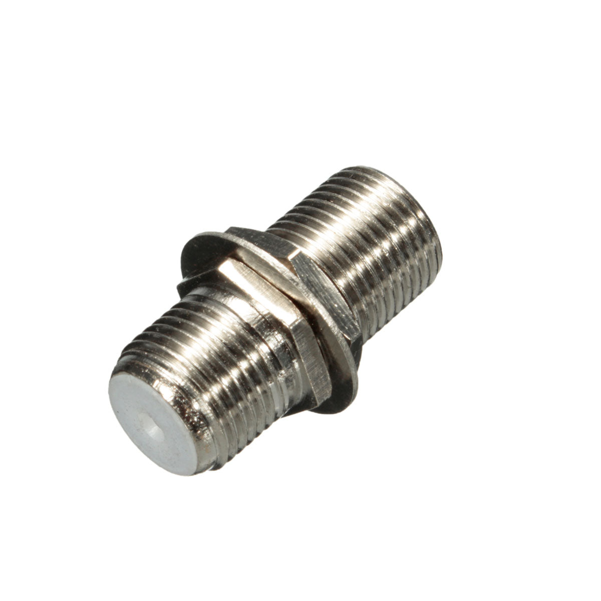 F Type Copper Joiner Barrels Connector 9.2mm Thread Diameter Female Co ...