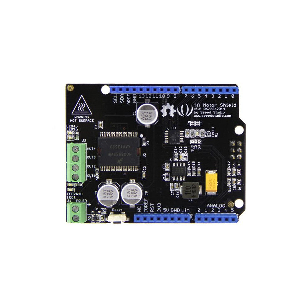 4A Motor Shield MC33932 Dual H-Bridge Drive Board Short Circuit Protec ...