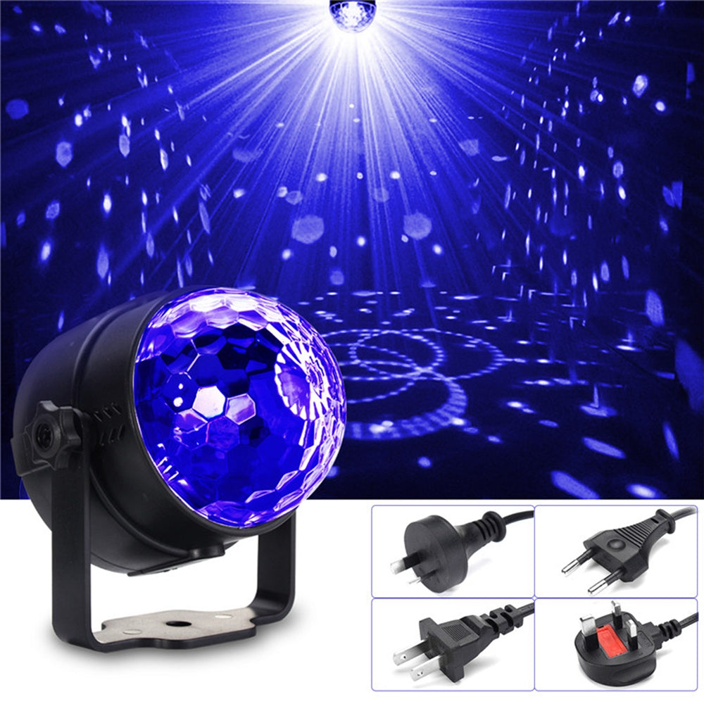 3W UV Purple LED Stage Light Self-propelled/Voice-activated/Flashing C ...