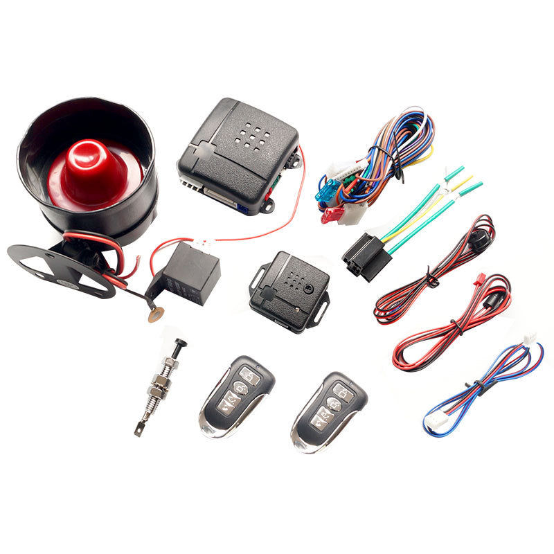 Universal Central Locking Kit & Car Alarm System with Immobiliser Shoc ...