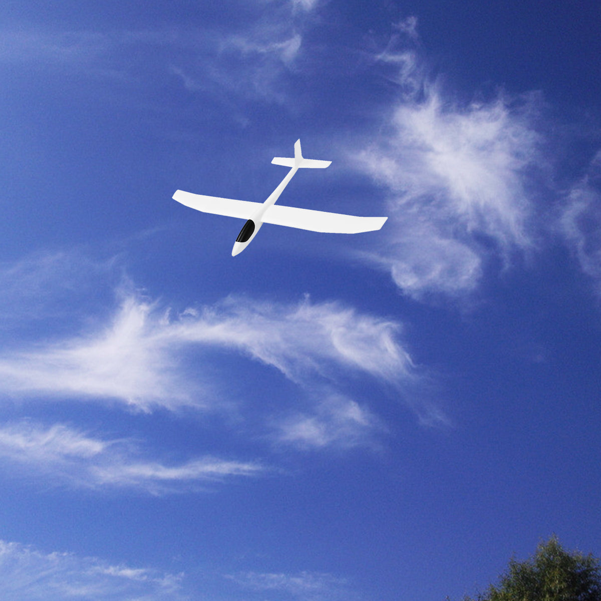FX-707 1200mm Wingspan Hand Throwing Glider Fixed Wing DIY Racing Airp ...