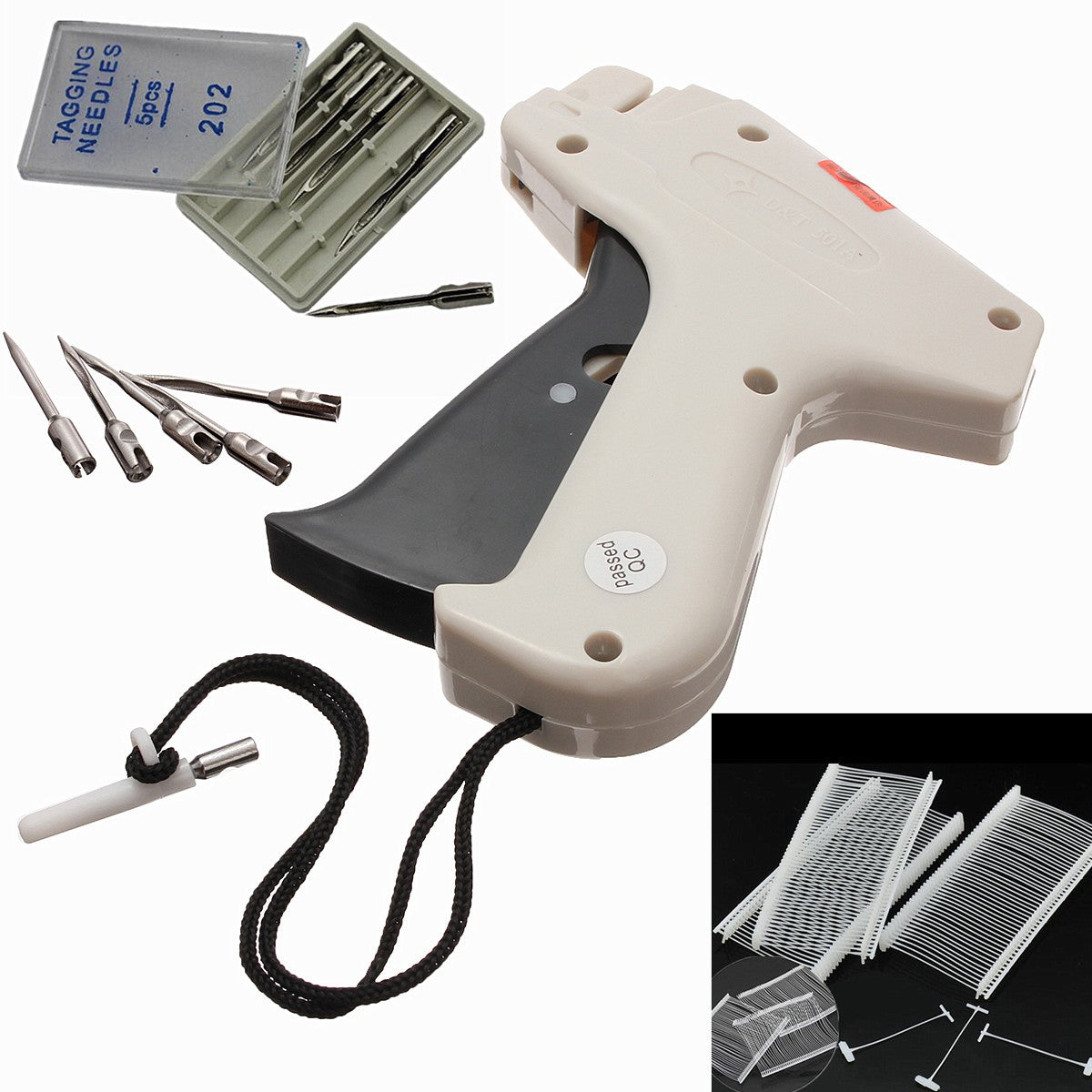 Clothes Garment Price Label Tagging Tag Gun Machine with 1000 Barbs an ...