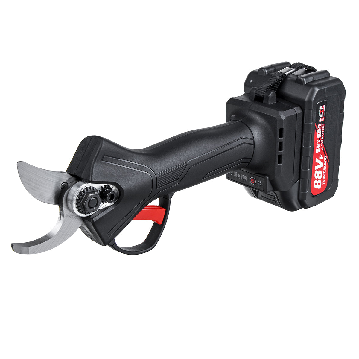 88V Cordless Rechargeable Electric Pruning Shears Secateurs Branch Cut ...
