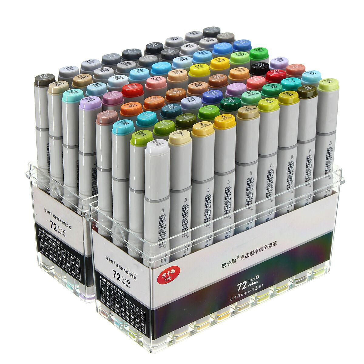 72 Colors Mark Pen Design Paint Sketch Markers Drawing Soluble Pen Car ...