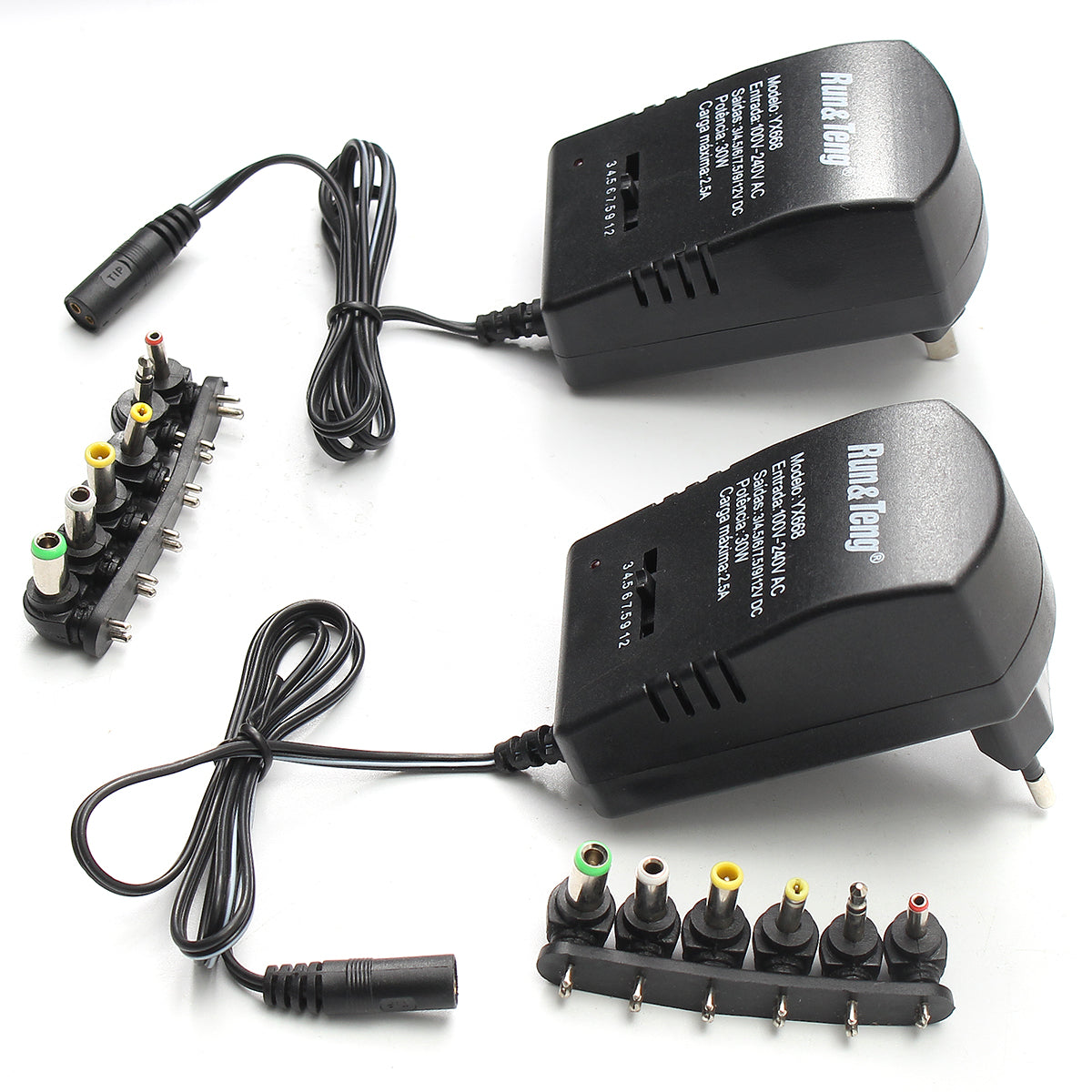 Multi Voltage Power Adapter 2500mA 3v 4.5v 6v 9v 12v DC Power Supply ...
