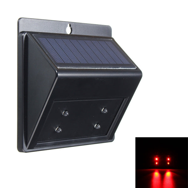Solar Powered Predator Deterrent 4 LED Light Sensor Animal Repeller Ou ...