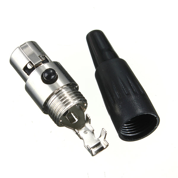 Mini TA5F XLR 5-Pin Female Plug Audio Microphone connector MIC Adapter ...