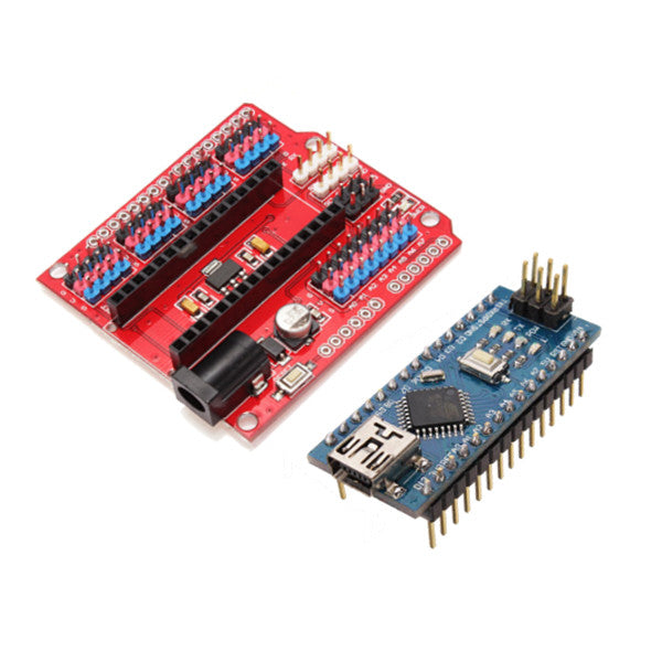 Funduino Nano Expansion Board + ATmega328P Nano V3 Improved Version Fo ...