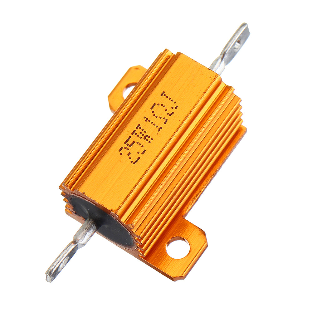 RX24 25W 1R 1RJ Metal Aluminum Case High Power Resistor Golden Metal S ...
