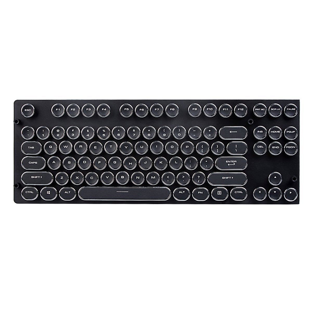 87 Key 104 Key Steampunk ABS Round Plated Retro Circular Keycap for Me ...