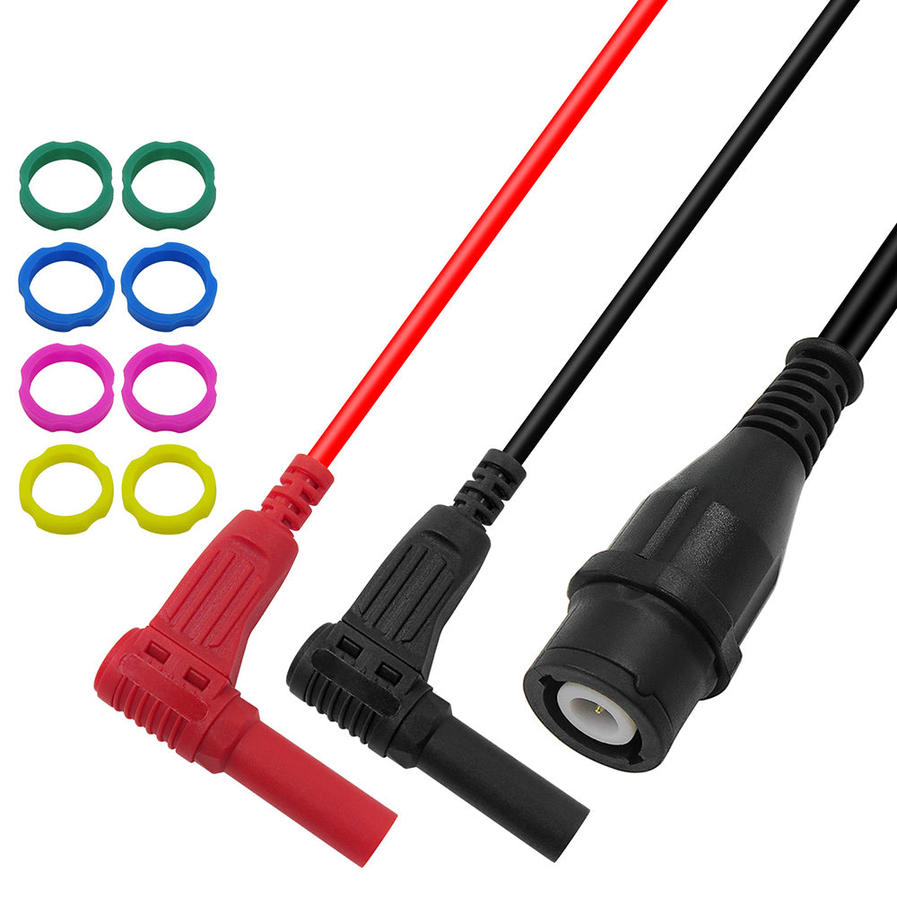 P1207 Fully insulated BNC Turning Plug Safety Banana Plug Cable 50 Ohm ...