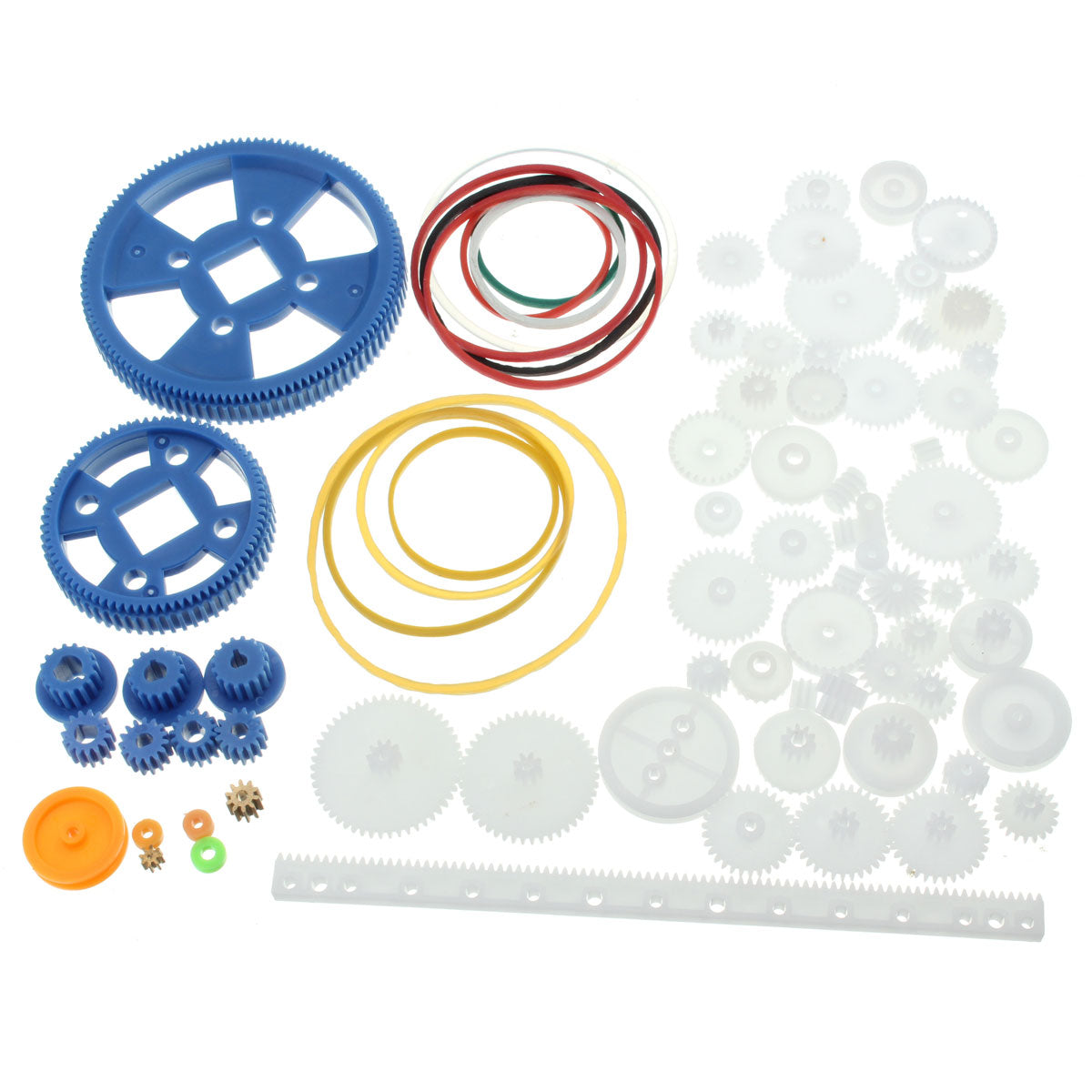 80Pcs Plastic DIY Robot Gear Kit Gear Box Motor Gear Set For DIY Car R ...