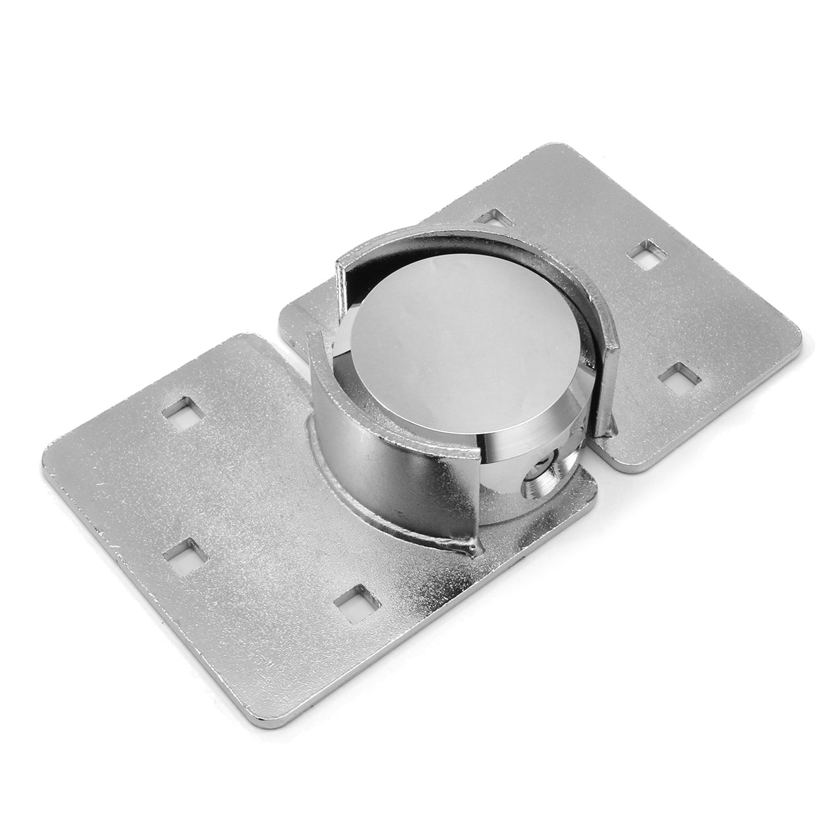 Hidden Shackle Padlock and Hasp Latch Puck Lock Tamper Proof Heavy Dut ...