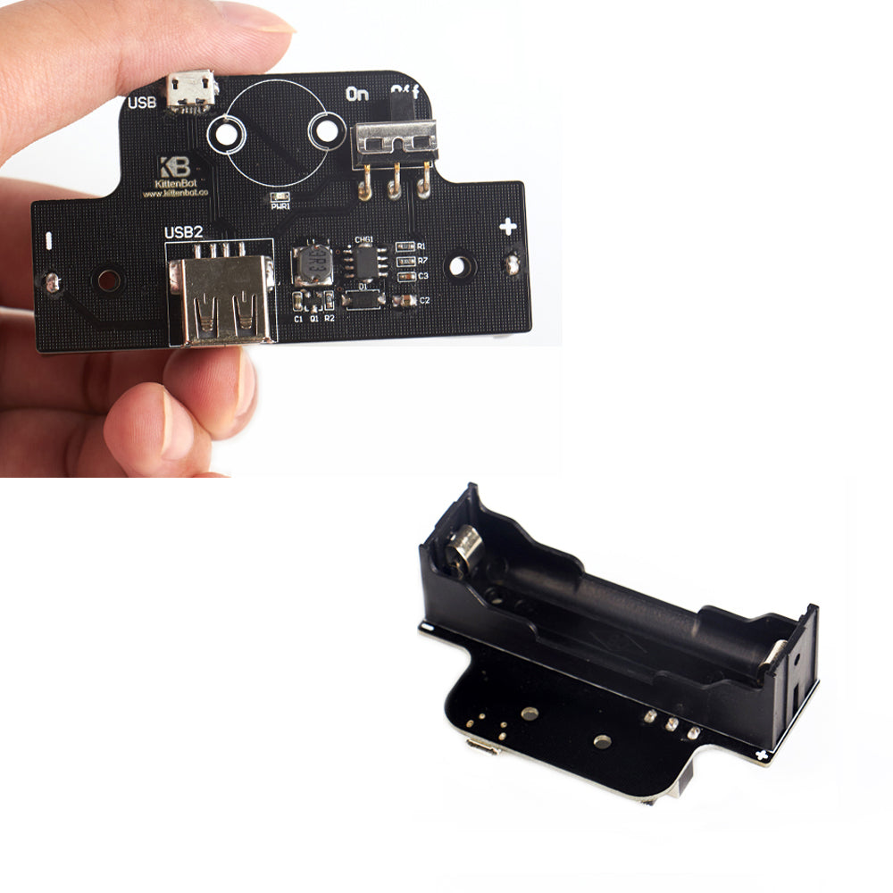 Single 18650 Lithium Battery Compartment With Switch for Arduino Smart ...