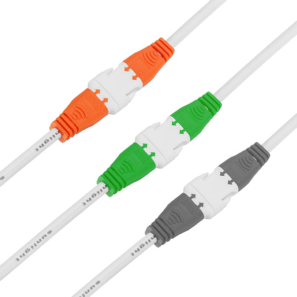 2 Pin Orange Green Grey Connector Wire Cable for Male Female LED Strip ...