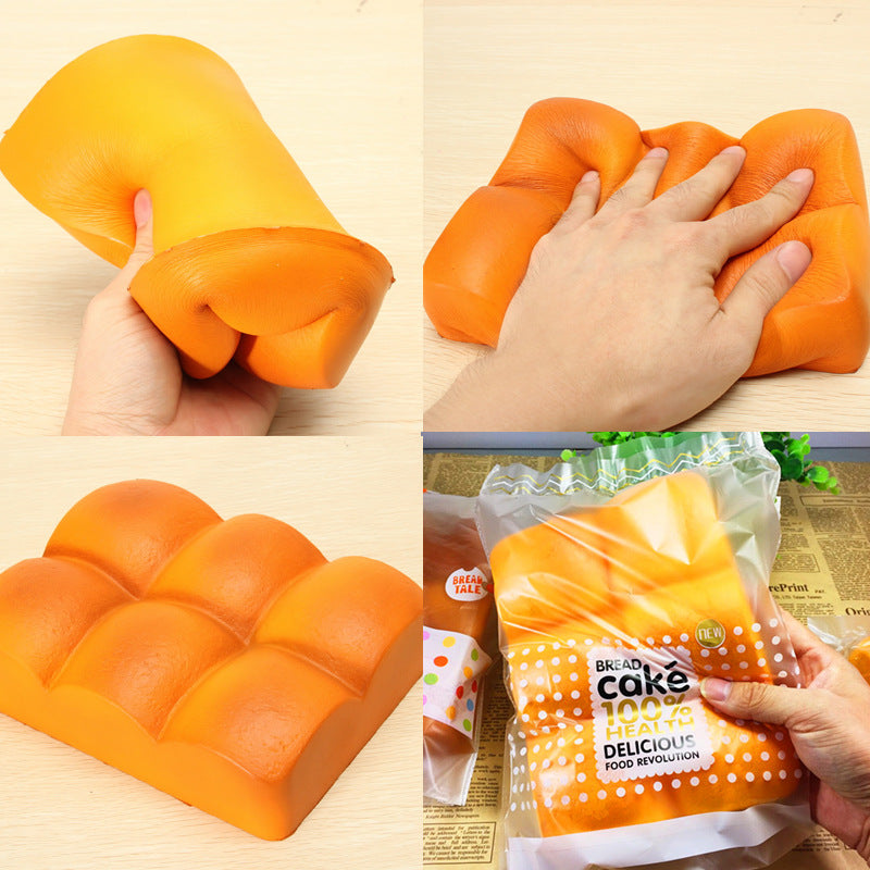 Erics Squishy Super Slow Rising Abdominal Muscle Bread Orange Color Wi ...