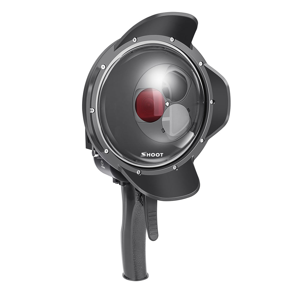 Shoot 40m Diving Dome Action Camera Waterproof Case Dome Port Fish Eye ...