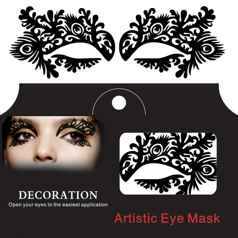 Bracken Face Tattoo Sticker Halloween Lace Squishy Fretwork Papercut C ...