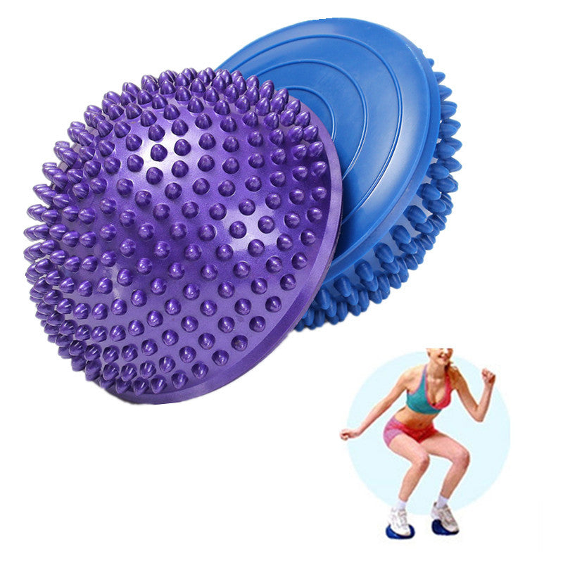 16cm Half Round Yoga Balance Spiky Massager Ball Stepping Stone Foot S ...