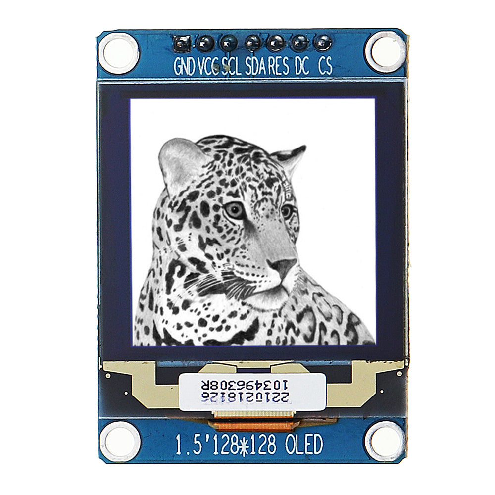 1.5 Inch 128x128 OLED Display Module White Color Driver IC SSD1327 SPI ...